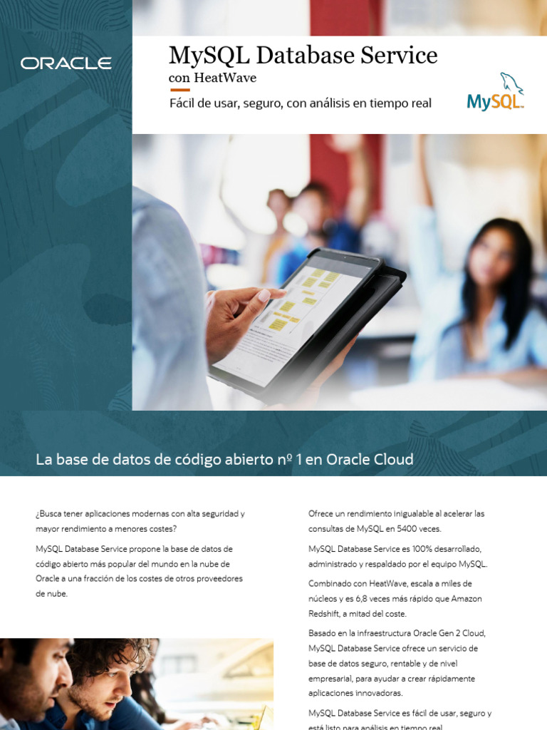 MySQL HeatWave Ebook Spa 3 | PDF | Computación en la nube | Mi sql