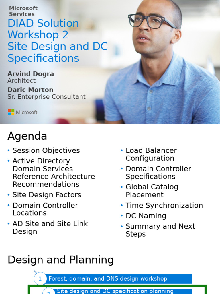 DIAD v3 - Design Session 2 - Site Design and DC Specification | PDF ...