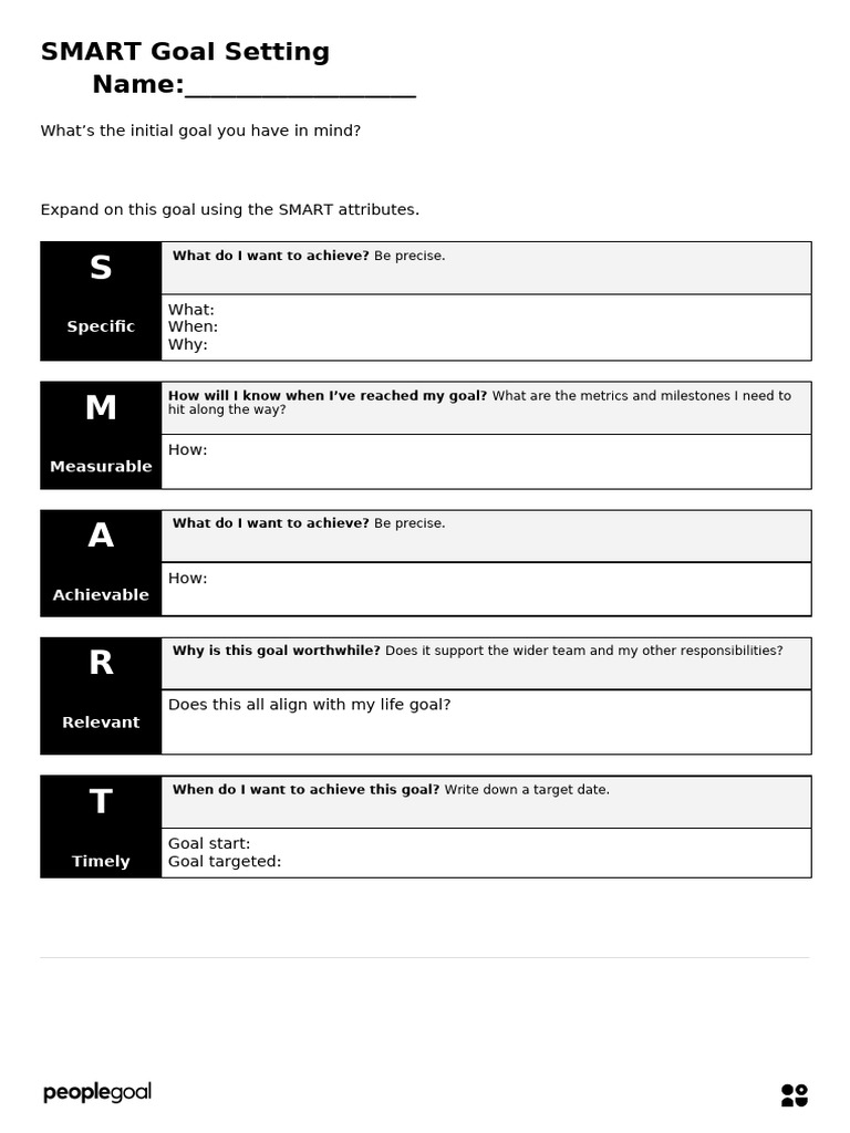 SMART Goals Example | PDF