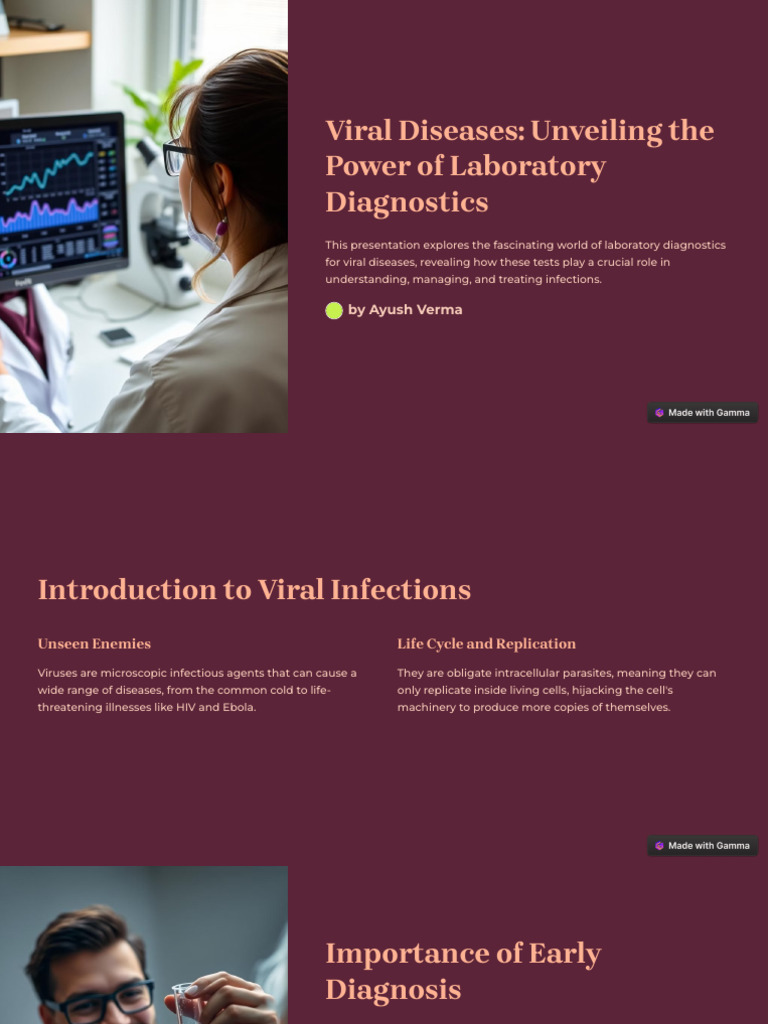 Viral Diseases Unveiling The Power of Laboratory Diagnostics | PDF ...