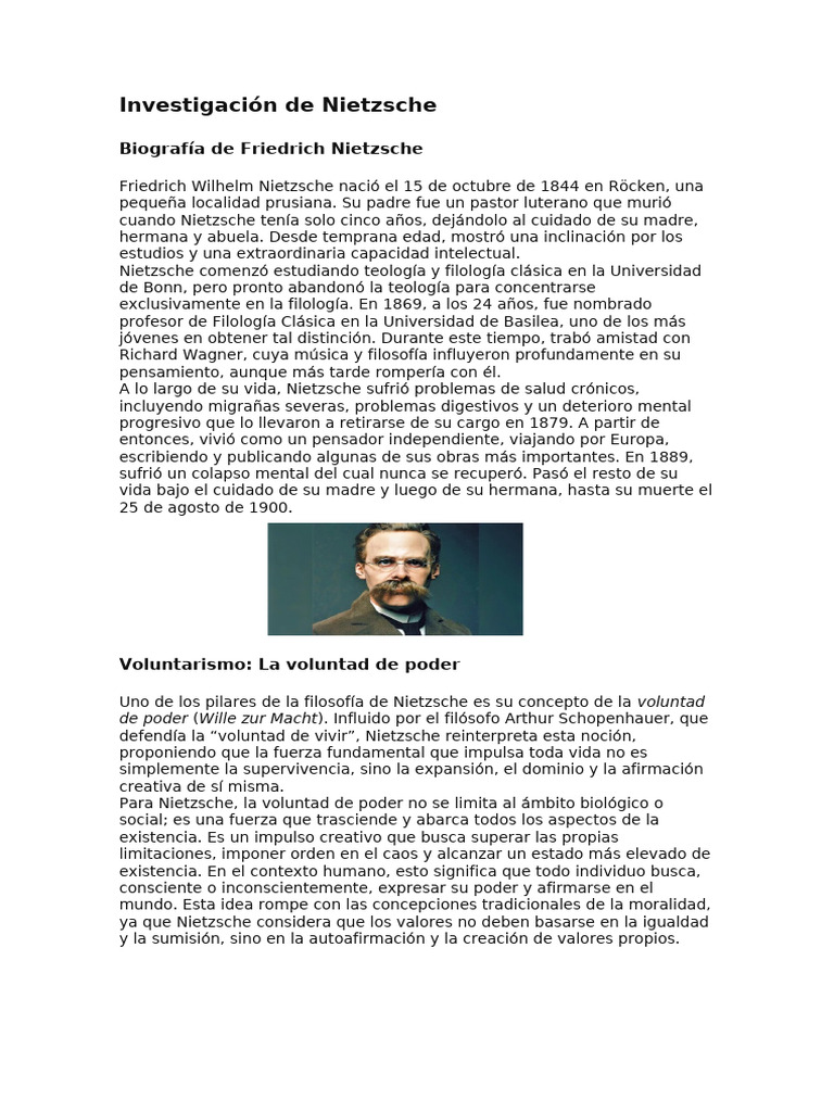 Inv. Nietzsche | PDF | Friedrich Nietzsche | Moralidad