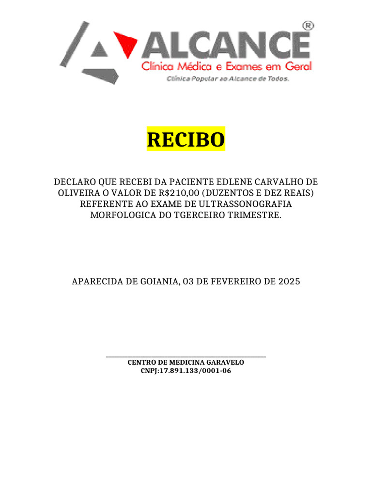 Recibo Edlene | PDF