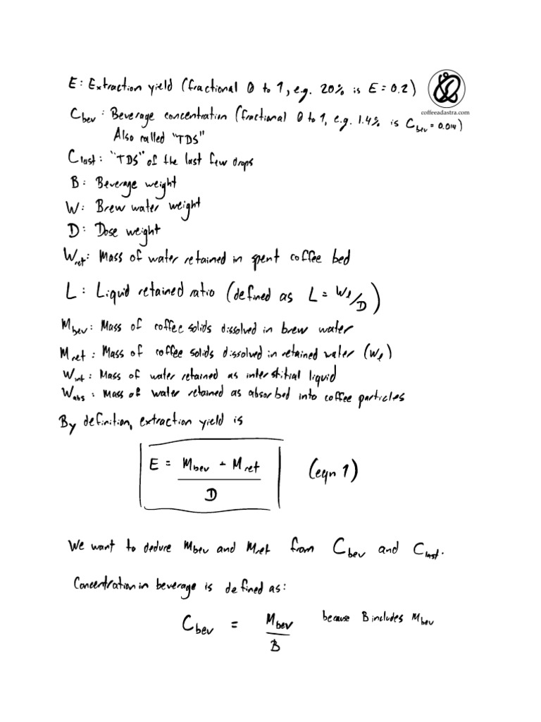 Calculation Details For Extraction Yield Equations With Interstitial ...
