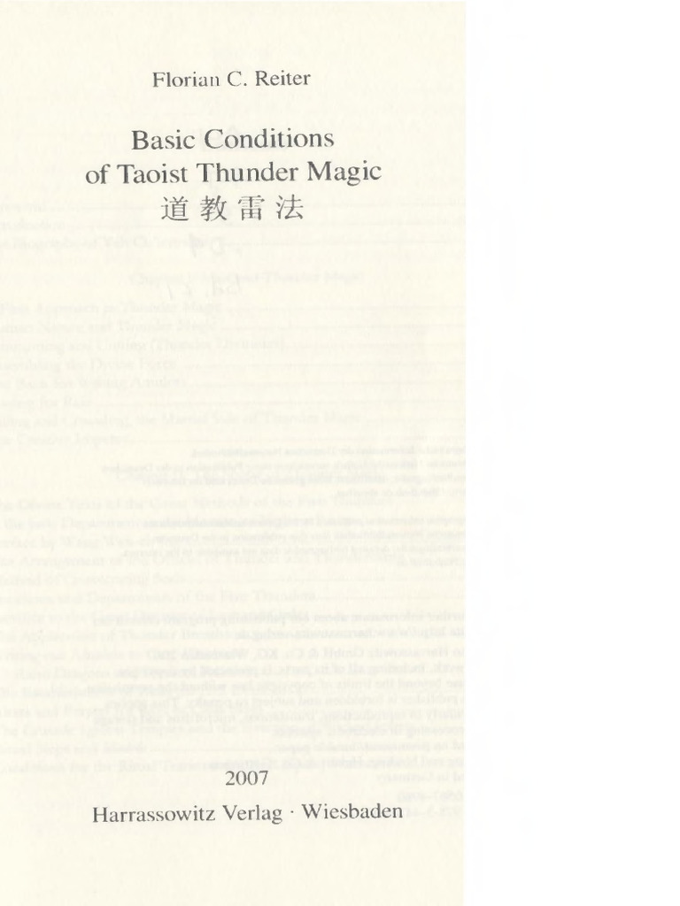 Basics Conditions of Thunder Magic | PDF