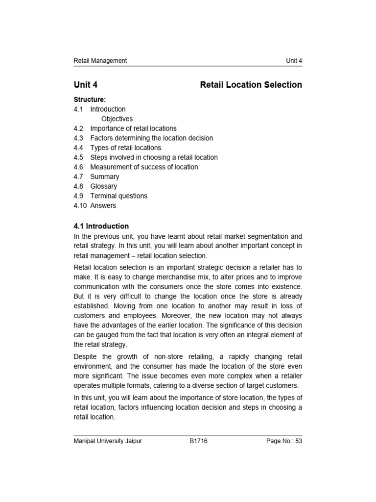 Retail Location Strategy Guide | PDF | Retail | Shopping Mall