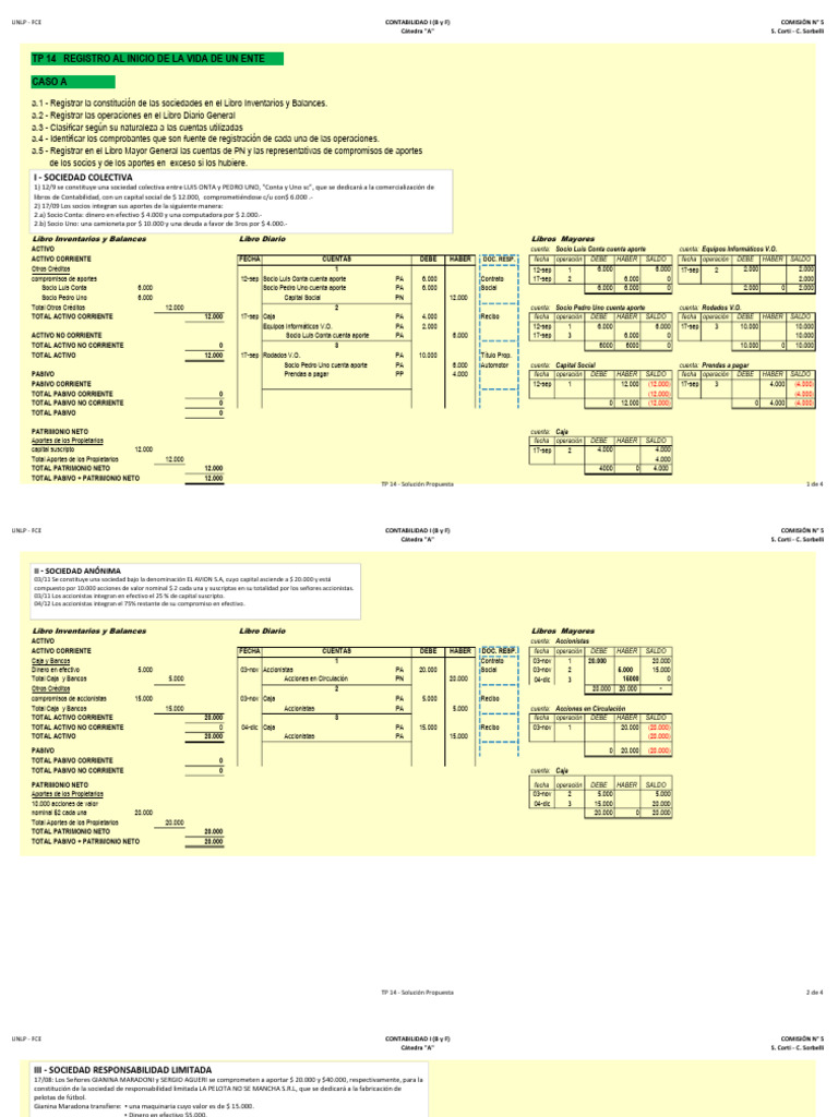 2023_TP 14_solución propuesta | PDF | Contabilidad | Valor neto