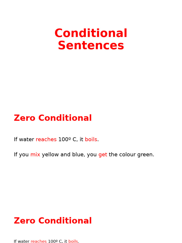 Conditional Sentences_9th Grade | PDF