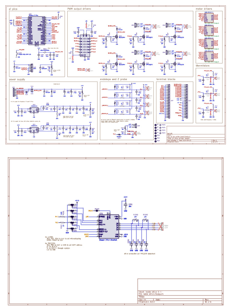 Rpi Pico Printer Board Rev1 20241010 | PDF