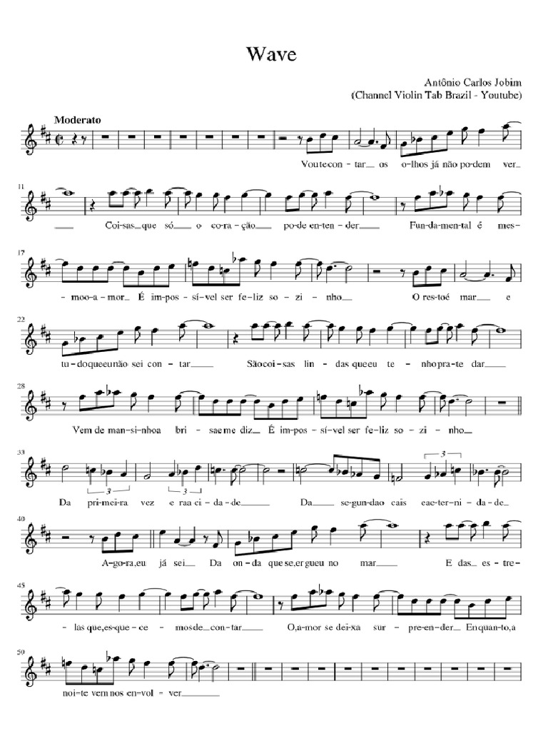 Wave - Tom Jobim | PDF