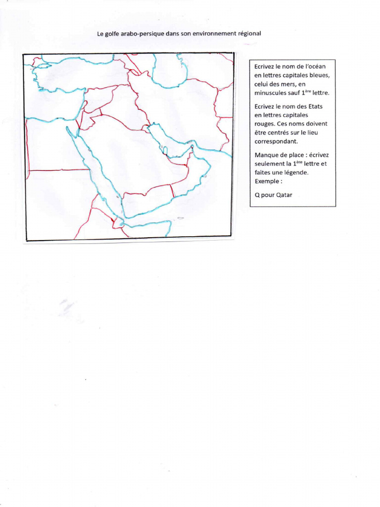Carte Mer Rouge et Golfe arabo-persique | PDF