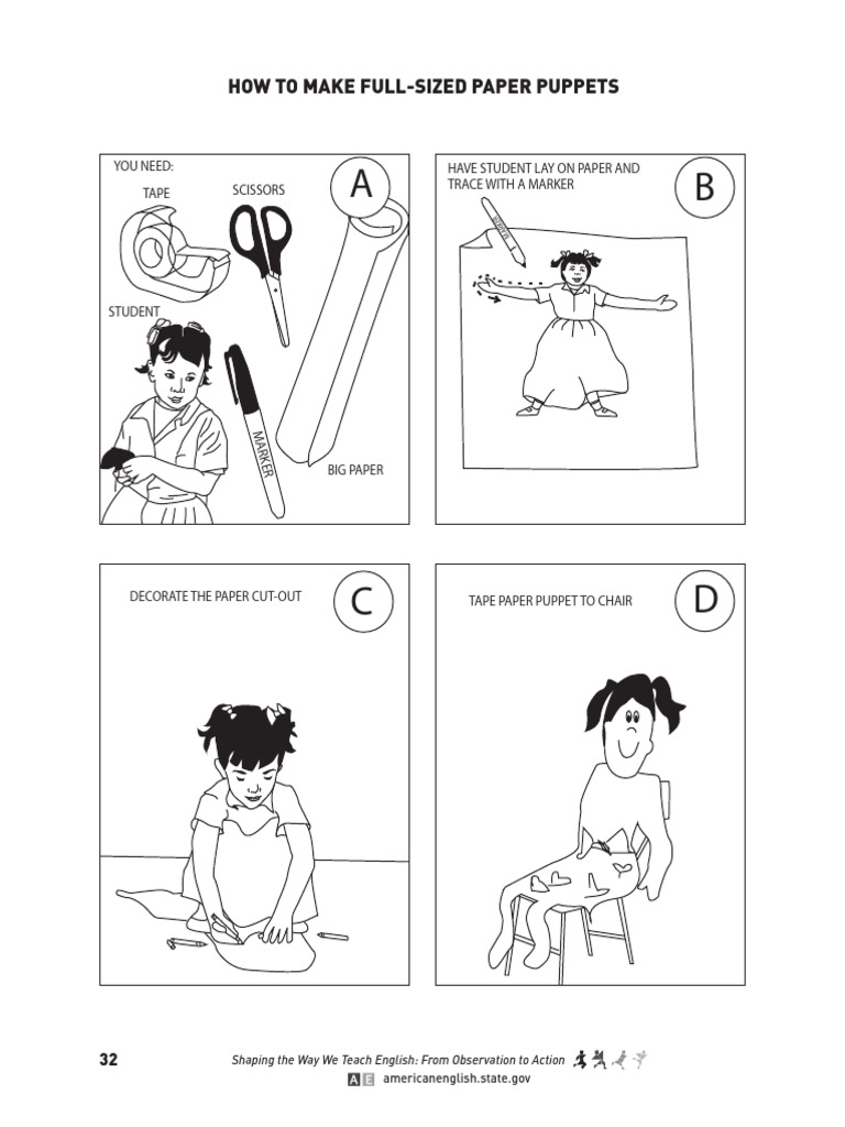 How to Make Full-Sized Paper Puppets | PDF