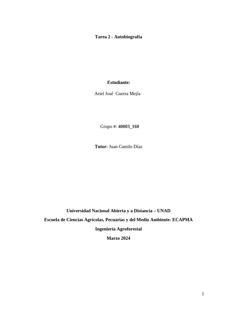 Autobiografia, Guerra Ariel | PDF | Felicidad