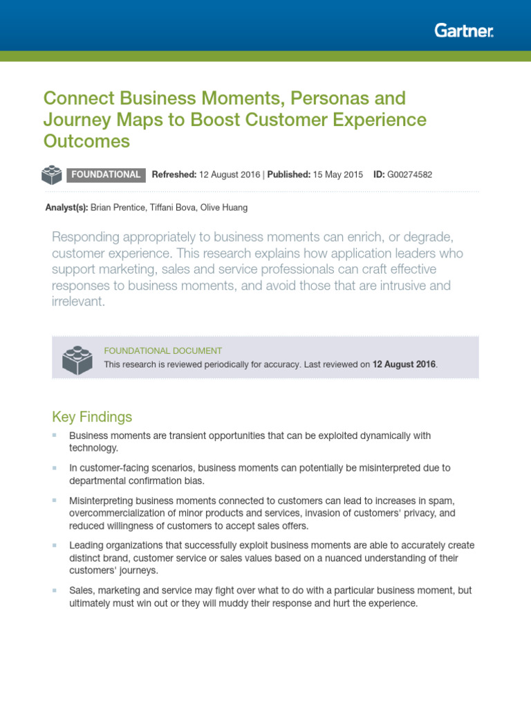 Connect Business Moments, Personas and Journey Maps To Boost Customer ...