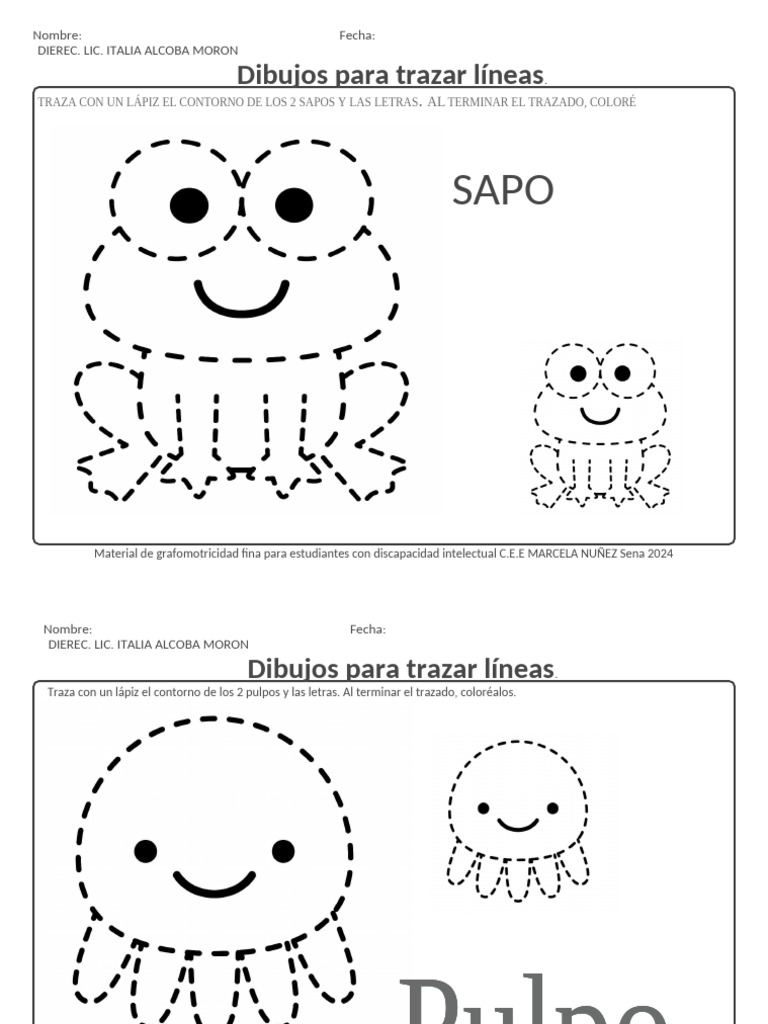 Dibujos para Trazar Líneas | PDF