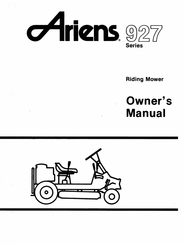 927 Owners Manual | PDF