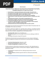 Federal Bank FY25 Financial Results | PDF | Capital Requirement | Banks