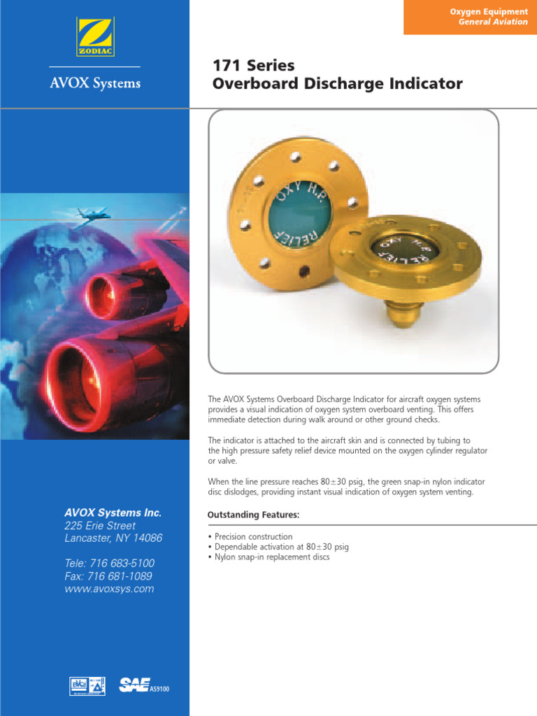 171 Series Overboard Discharge Indicator - AVOX Systems, Inc. | PDF ...