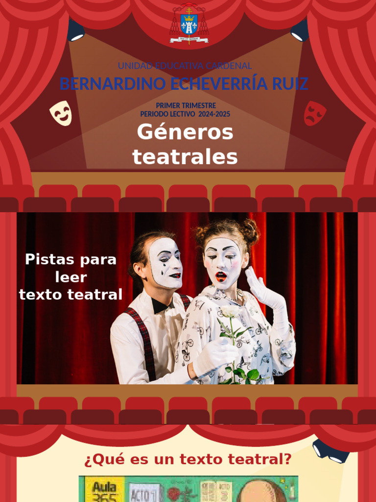 Géneros Teatrales y Producción Textual | PDF | Educación en artes ...