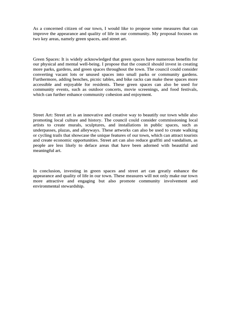 As A Concerned Citizen of Our Town | PDF