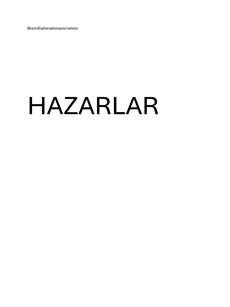 Hazar Lar | PDF