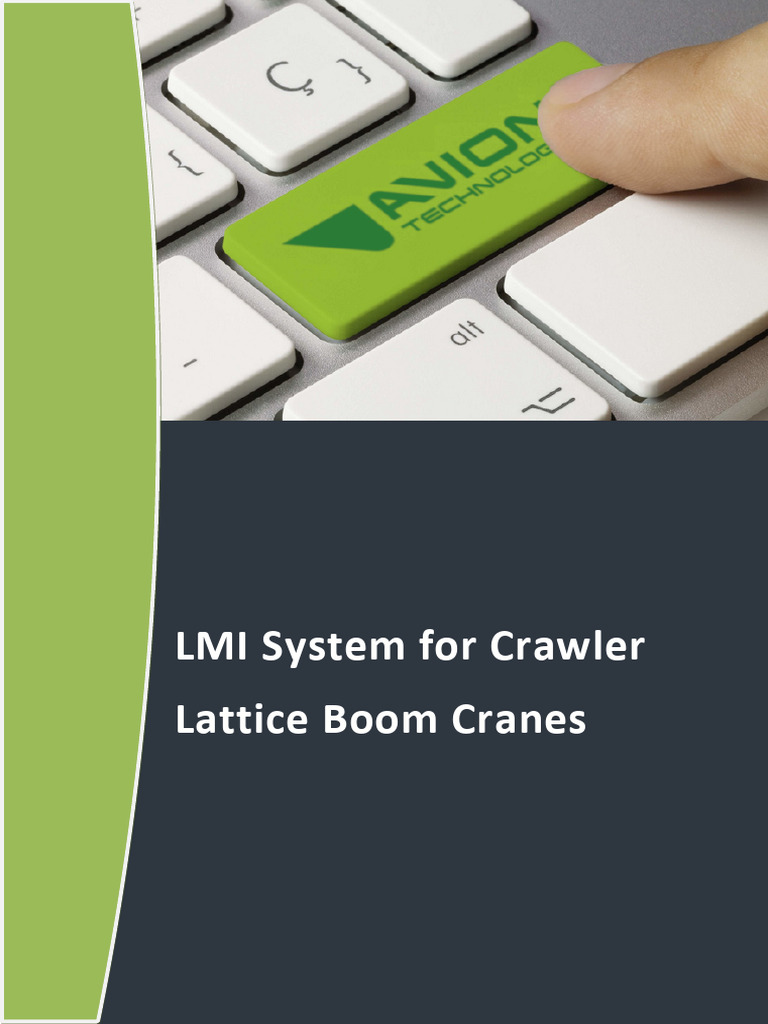 AV LMI Lattice Boom Crawler Crane | PDF
