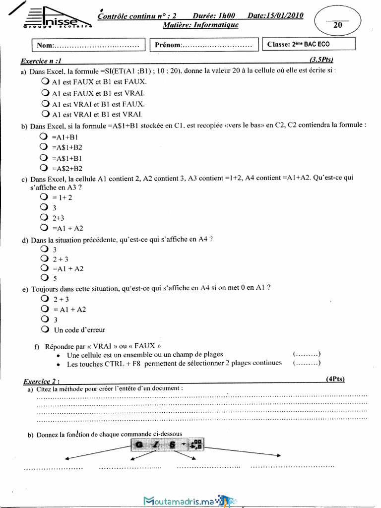 Forod 2bac Gestion s1 4 | PDF