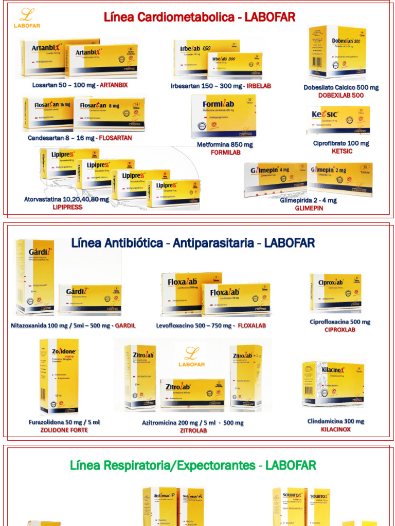 Lineas Labofar Keyfarm 2022 LABOGEN | PDF | Functional Group ...