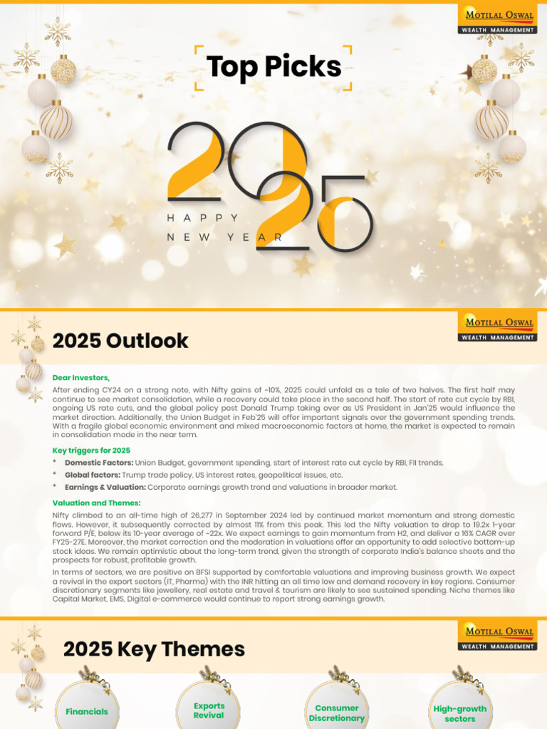 2025 Market Outlook And Investment Picks Pdf Valuation Finance