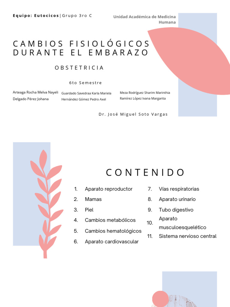 Cambios Fisiológicos Durante el Embarazo | PDF | El embarazo | Placenta
