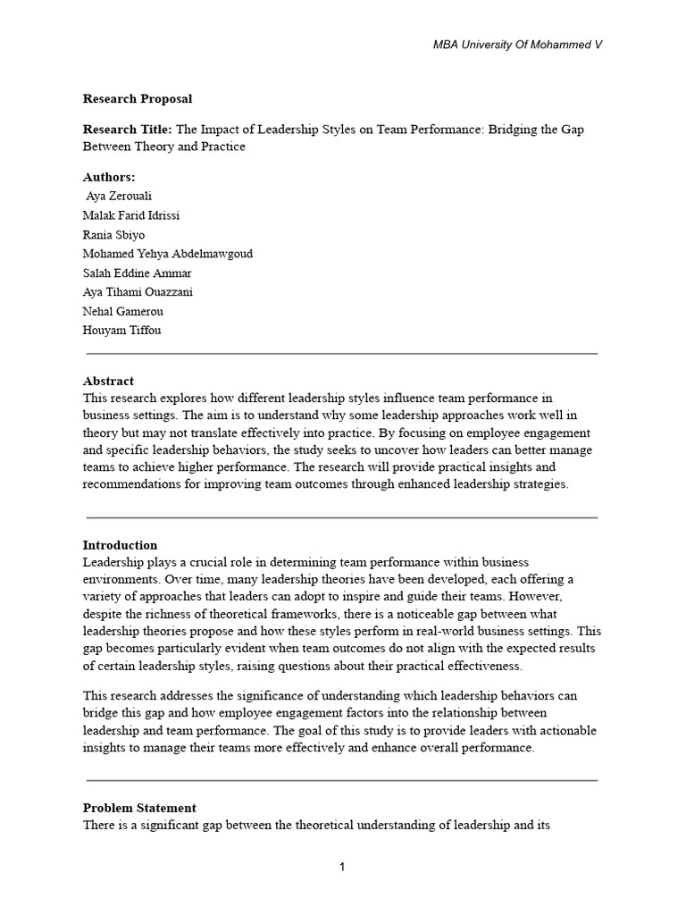 Research Draft (1) - 241113 - 120345 | PDF | Leadership | Behavior