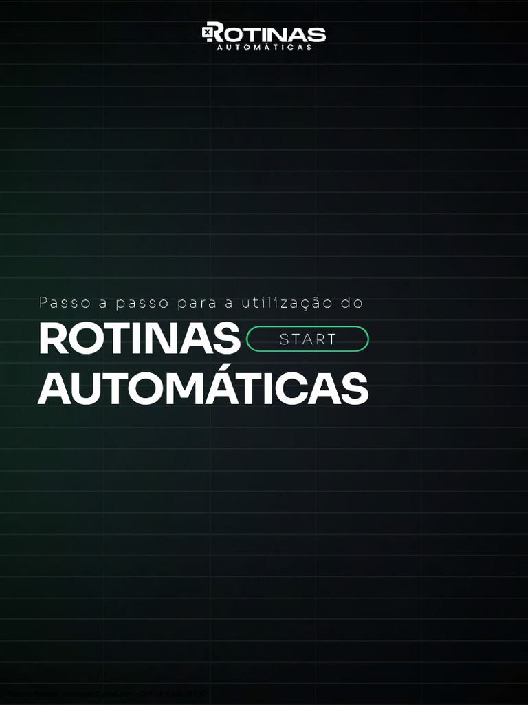 Guia de Uso do START: Rotinas e Metas | PDF