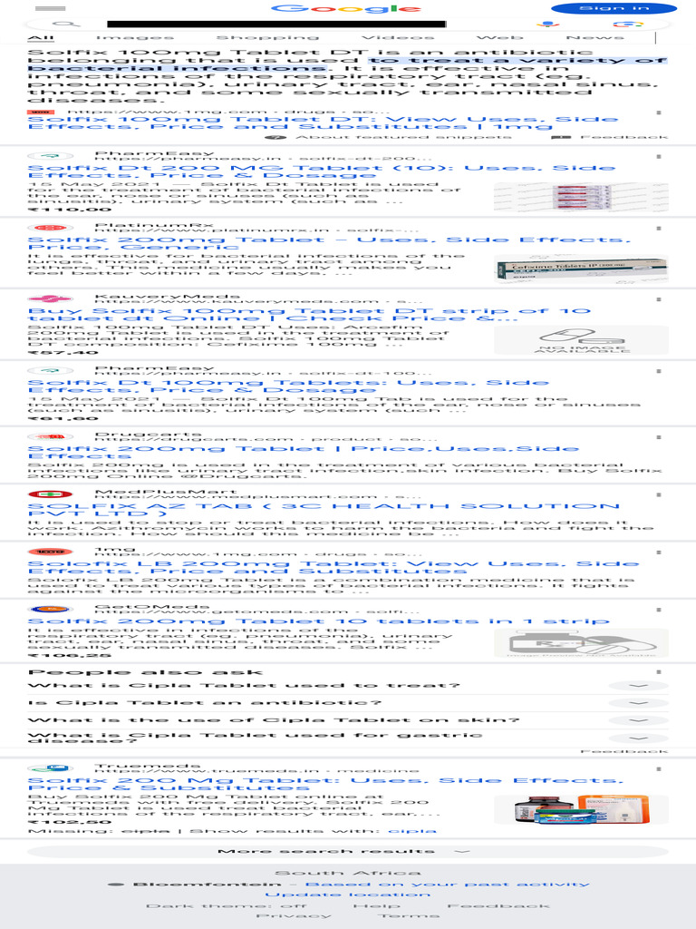 Solfix Tablet Cipla Uses - Google Search | PDF | Infection | Pneumonia