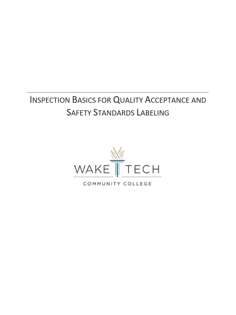 Quality Acceptance Inspection Guidelines | PDF | Electrical Connector ...