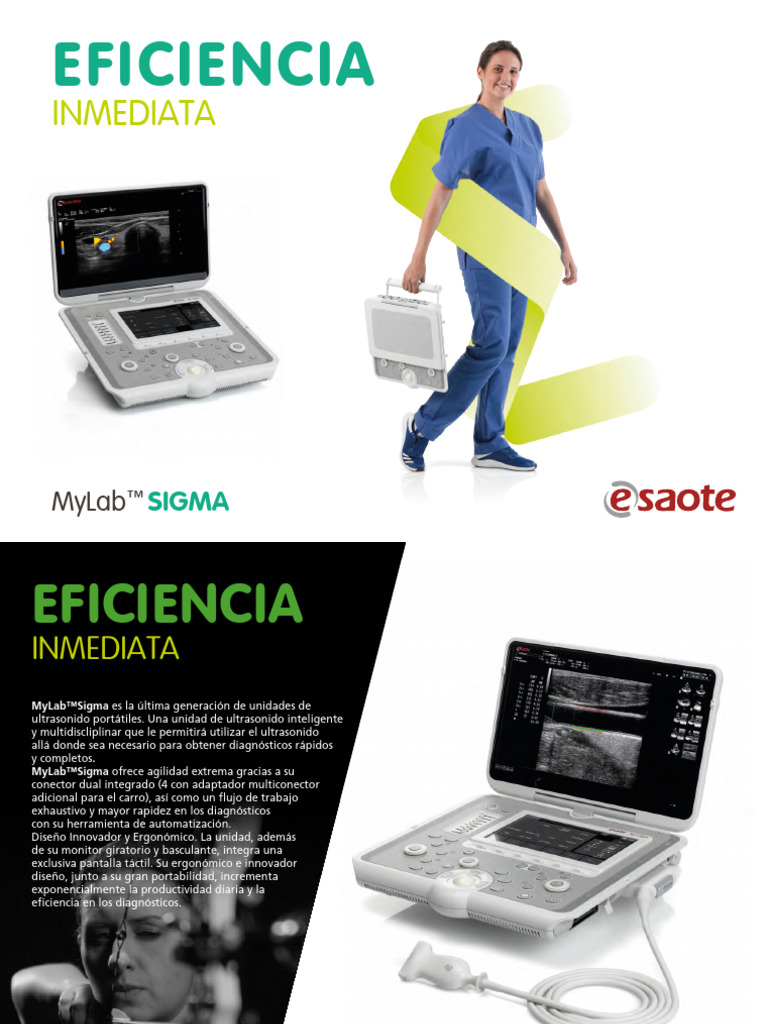 Esaote Mylab Sigma | PDF | Ultrasonido | Tableta