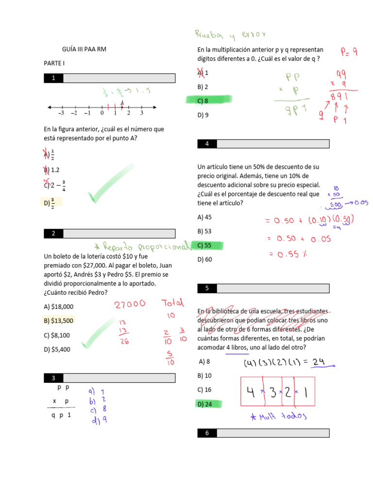 GUÍA III PAA RM Final | PDF | Triángulo | Volumen