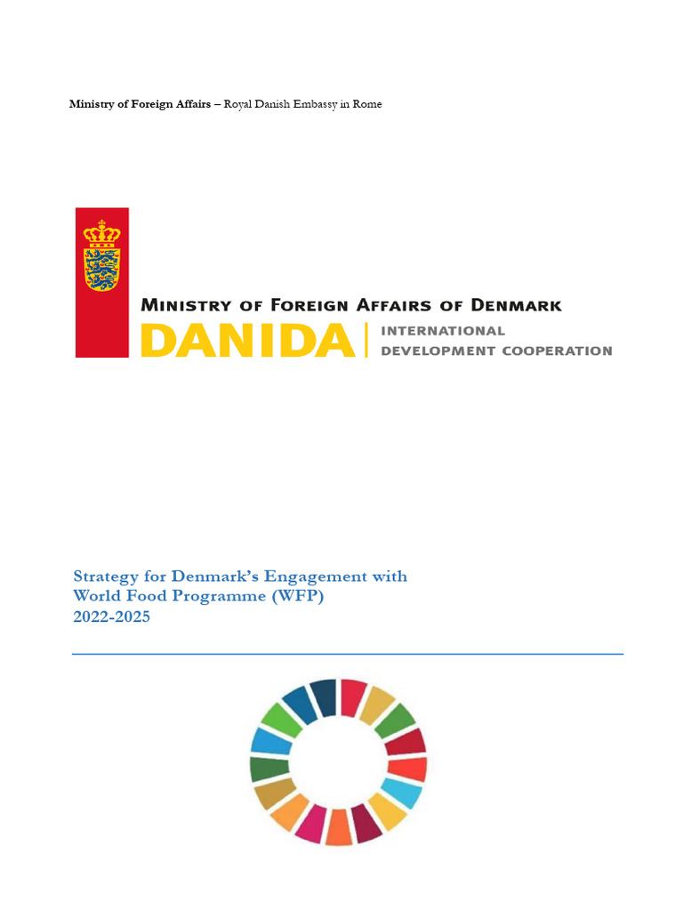 Denmark's WFP Engagement Strategy 2022-2025 | PDF | World Food ...