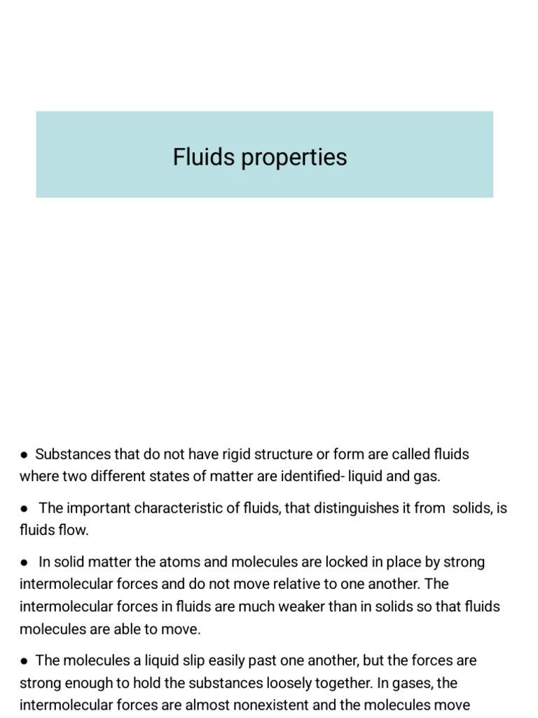 Fluids | PDF | Pascal (Unit) | Pressure