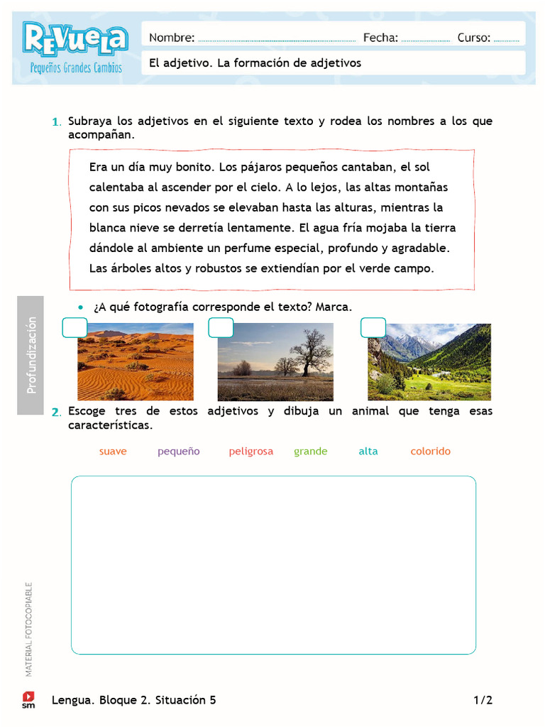 Formación de Adjetivos en Lengua | PDF