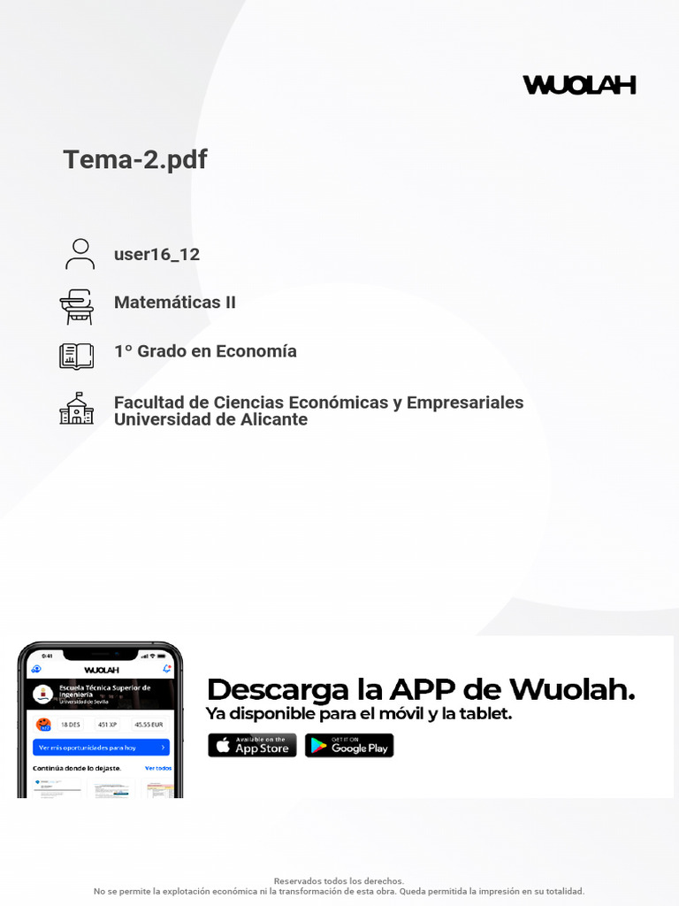 Wuolah Free Tema 2 | PDF
