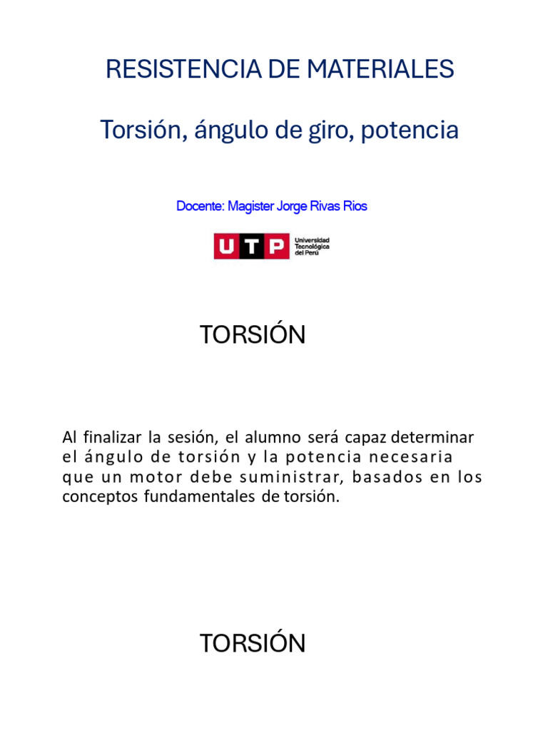 Torsor - Potencia - Angulo | PDF | Frecuencia | Ingeniería mecánica