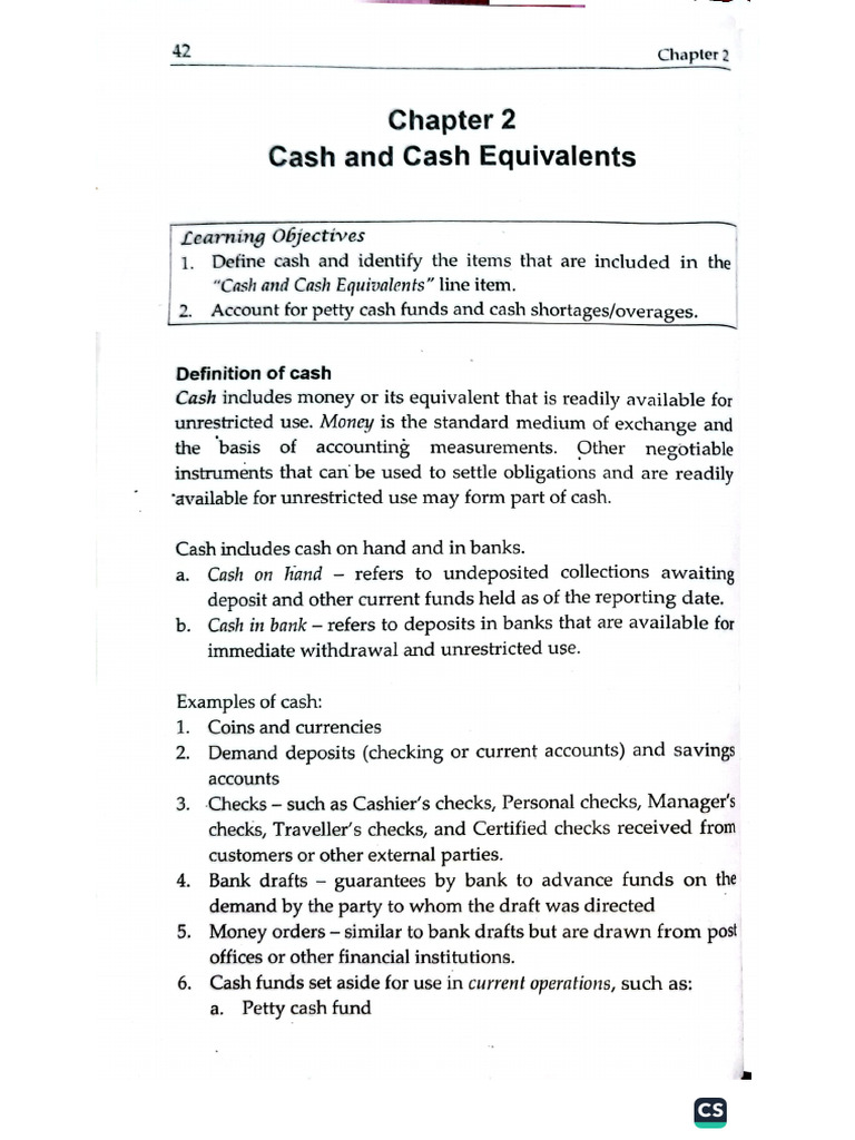 ACC3 - Cash and Cash Equivalent | PDF