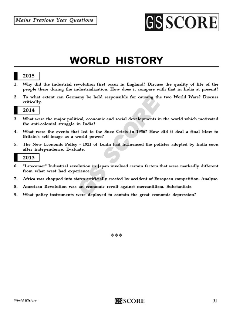 World History | PDF