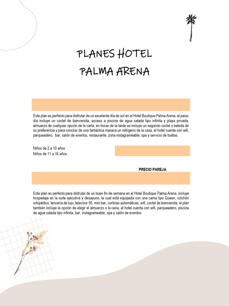 Planes de Fin de Semana en Palma Arena | PDF | Hotel