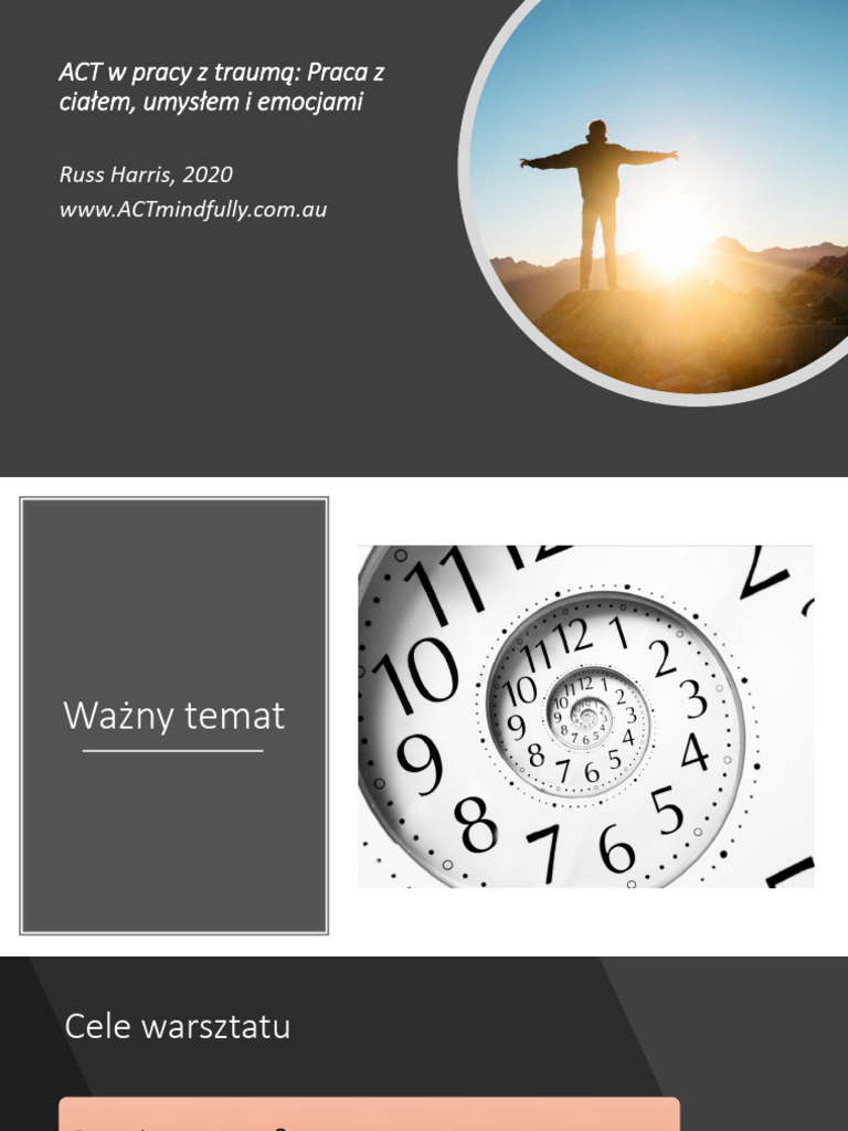 Russ Harris ACT W Traumie | PDF