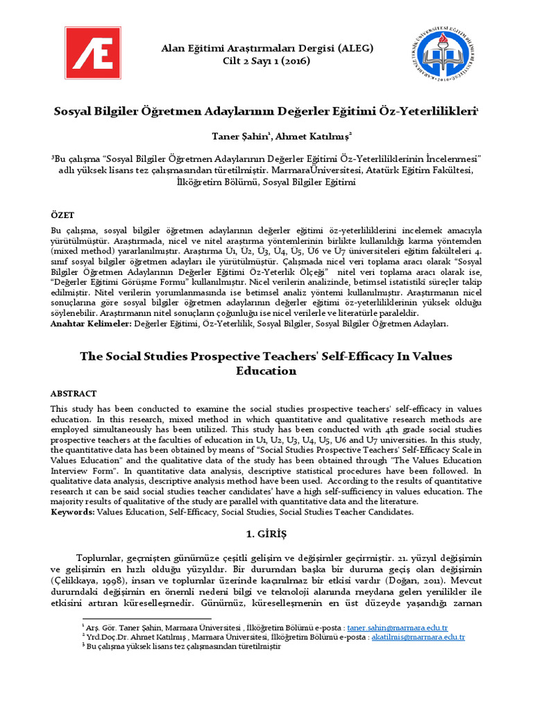 Sosyal_Bilgiler_retmen_Adaylar_n_n_De_erler_E_itimi_z_Yeterlilik | PDF