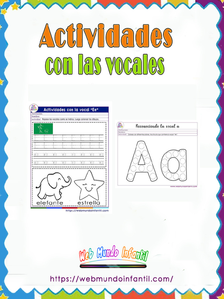 Actividades Con Las Vocales | PDF