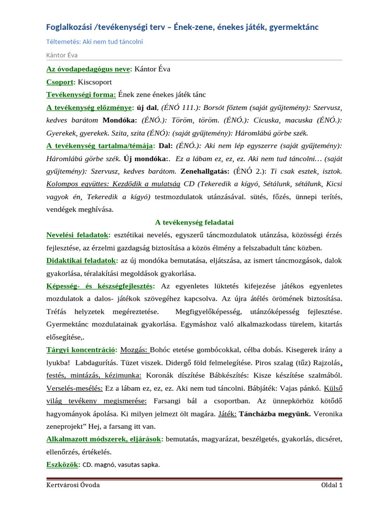 Vázlat Aki Nem Tud Táncolni | PDF