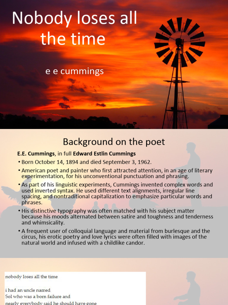 Nobody Loses All The Time | PDF