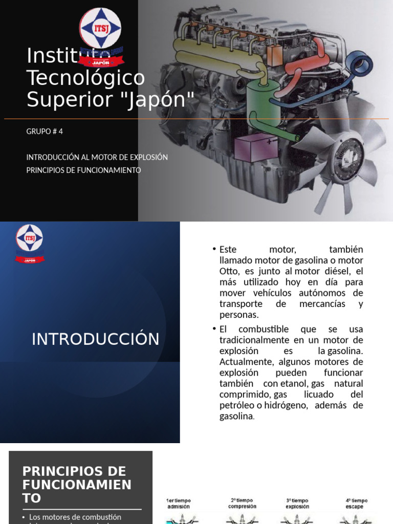 Motores de Explosión | PDF | Motor de combustión interna | Pistón