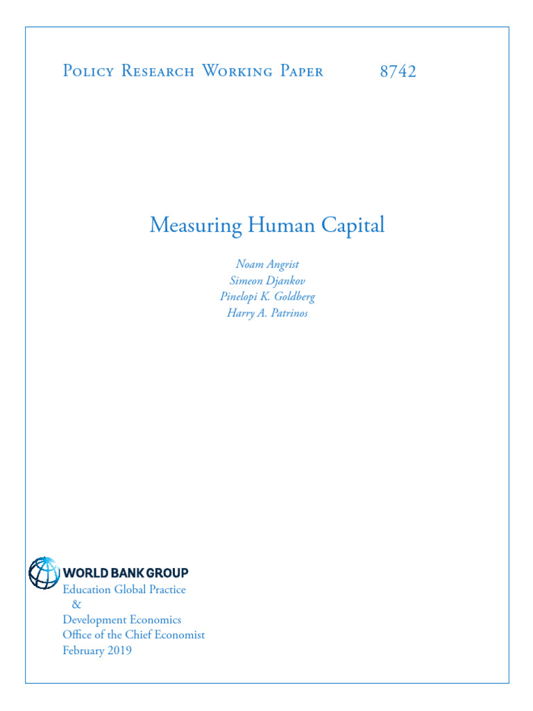 Measuring Human Capital | PDF | Human Capital | Gender Pay Gap